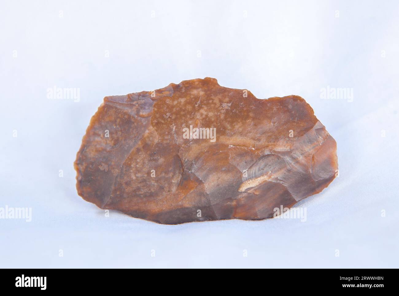 Silex fragment in pure form, raw material used for lithic industry at ...