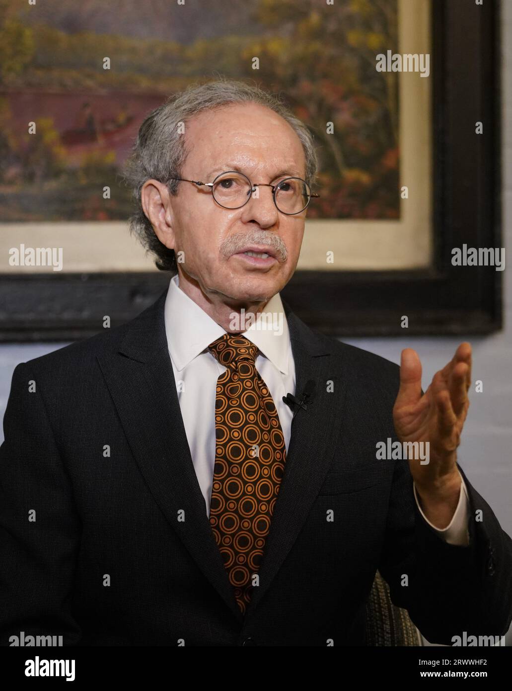 New York, USA. 17th Sep, 2023. Robert Lawrence Kuhn, chairman of the ...
