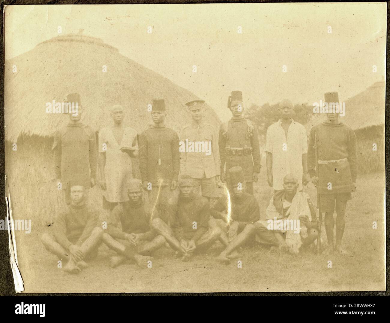 One of a series of three prints showing King's African Rifles soldiers ...