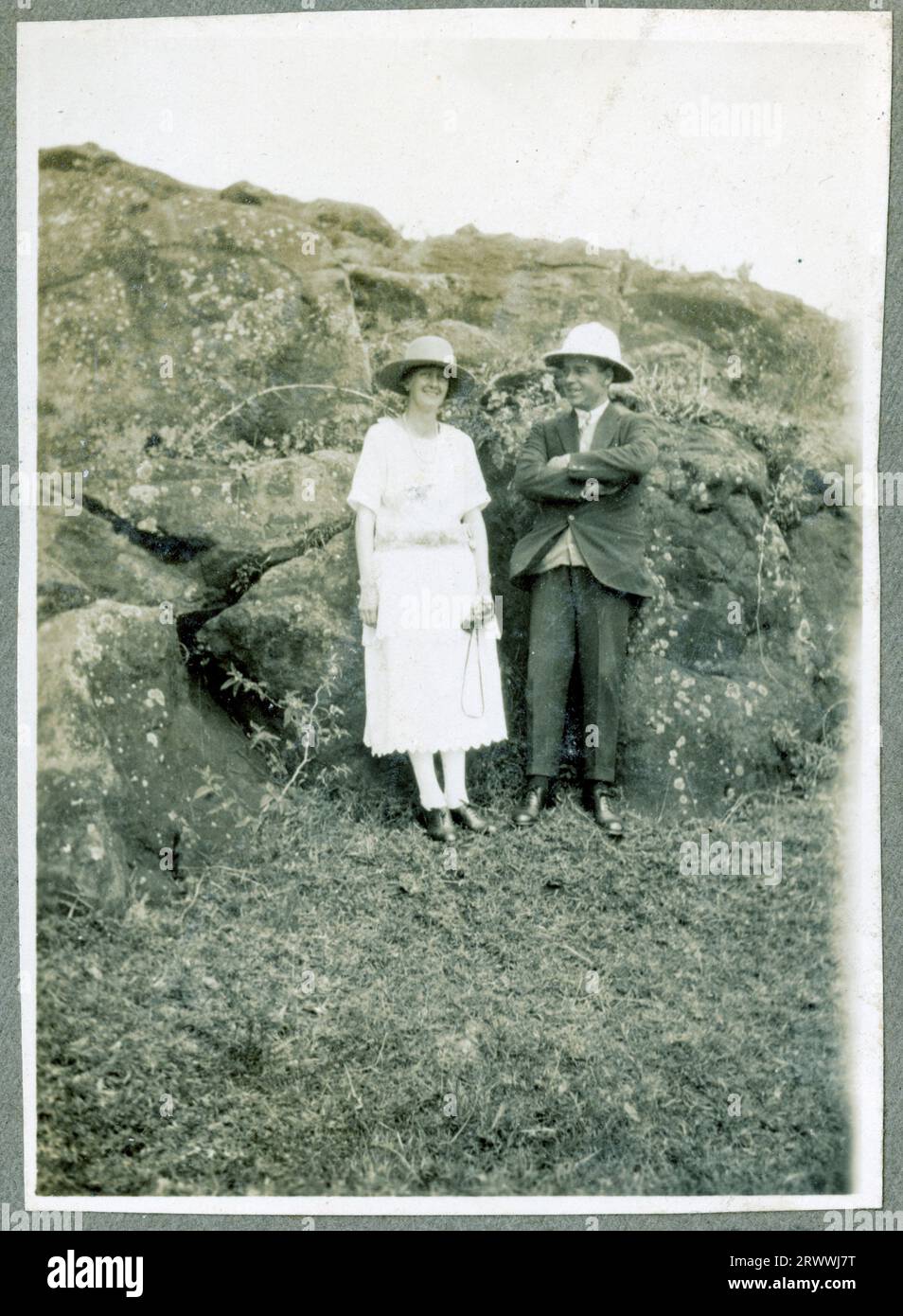 Mrs Bungey, her dog and three friends, including her brother-in law ...