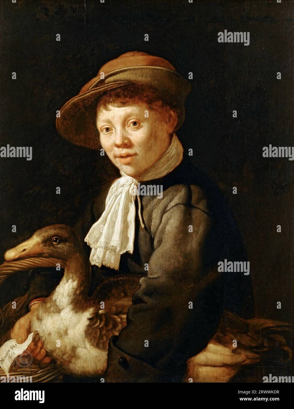 Jacob Gerritsz. Cuyp -- Boy with Duck 74х59 Stock Photo - Alamy