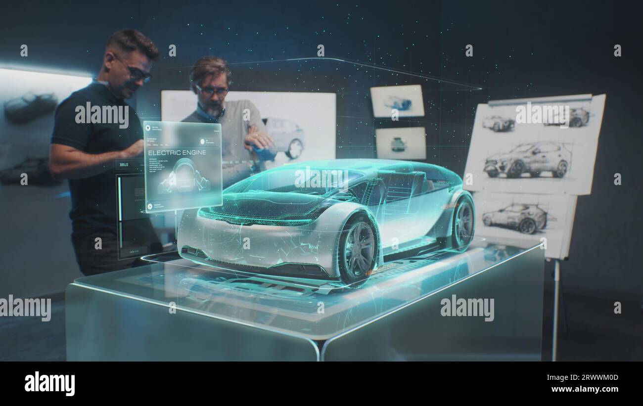 Two professional automotive engineers choose body of new eco-friendly ...