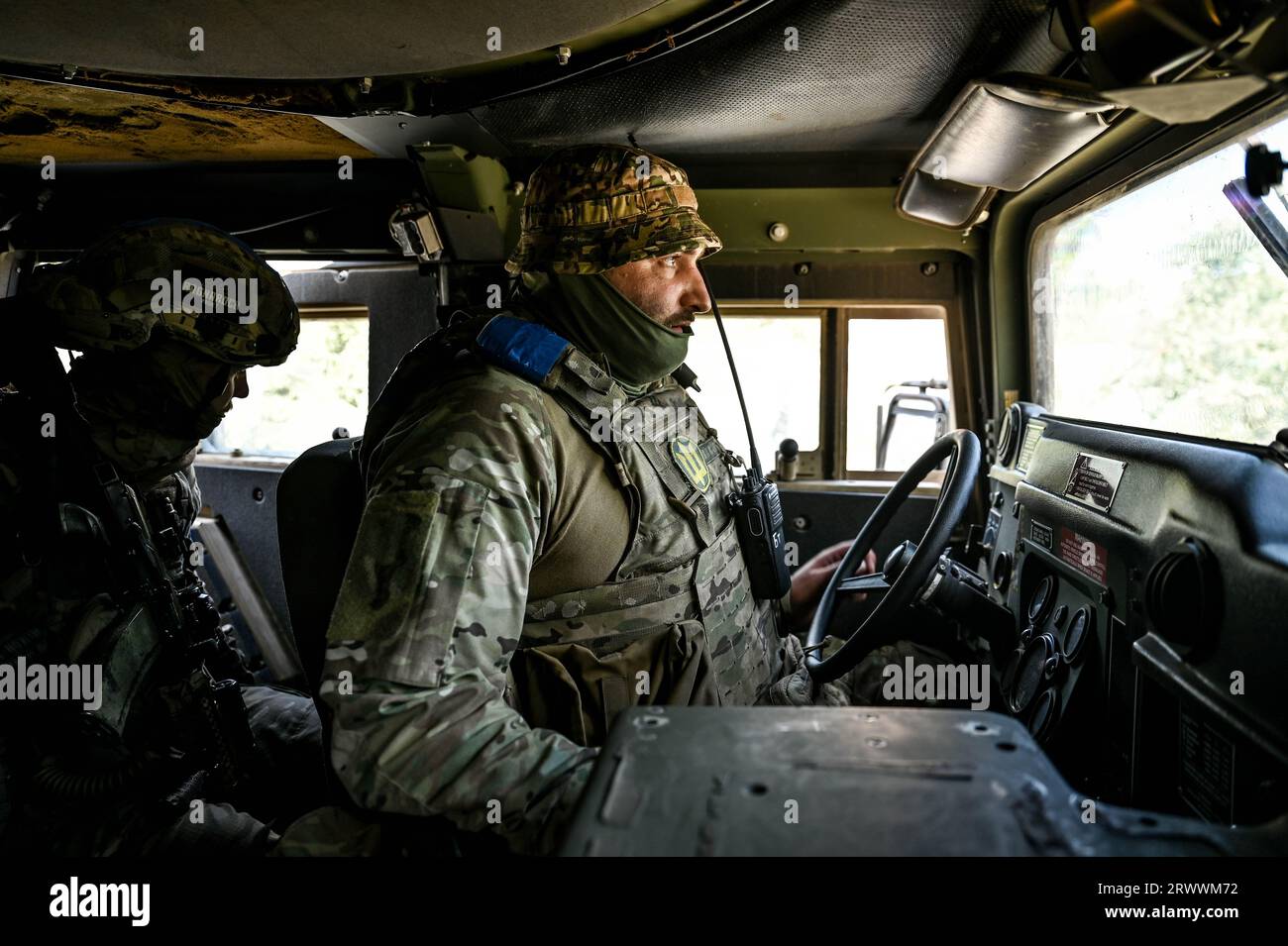 UKRAINE - SEPTEMBER 7, 2023 - Soldiers of a reconnaissance platoon of ...