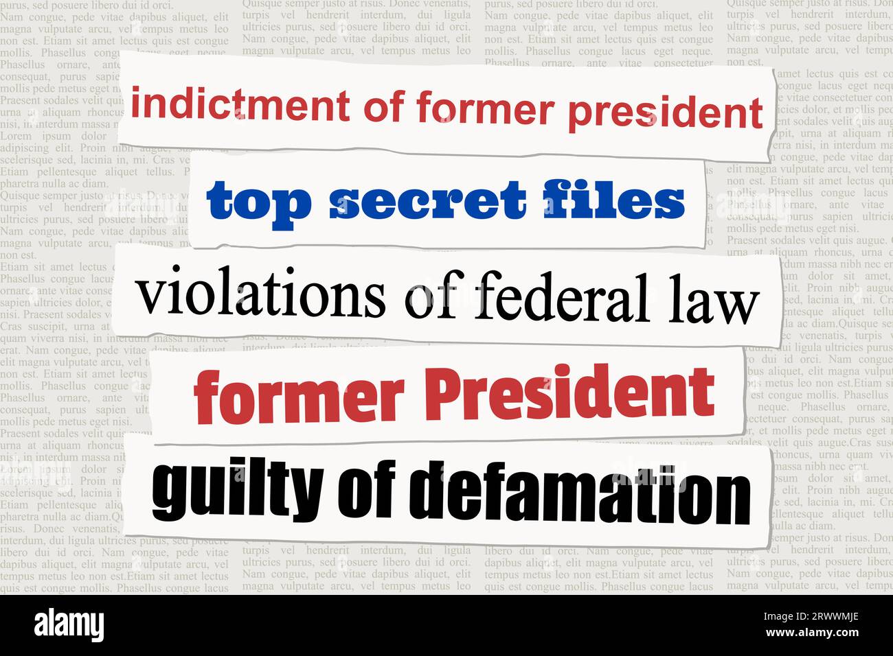 Indictment documents Stock Vector Images - Alamy