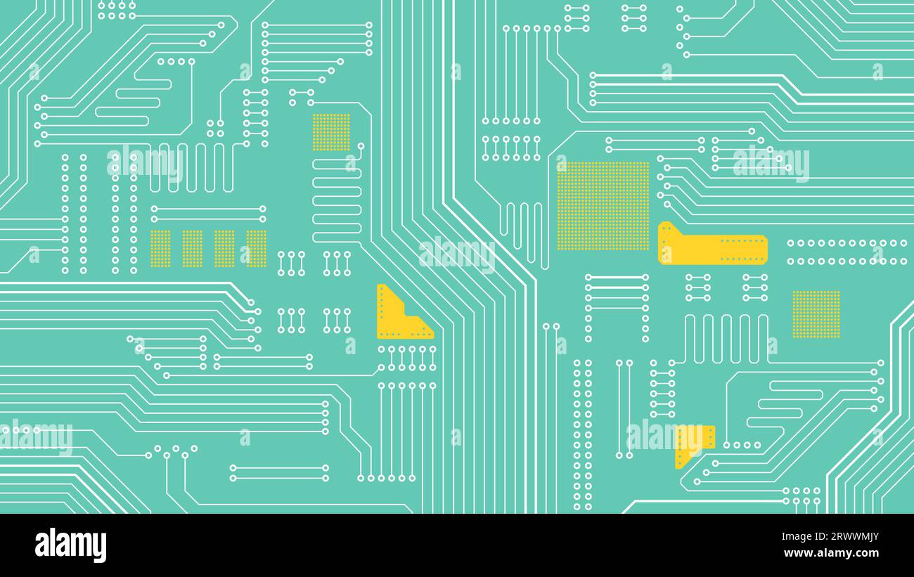 High tech background. Electronic circuit board vector. Technology ...