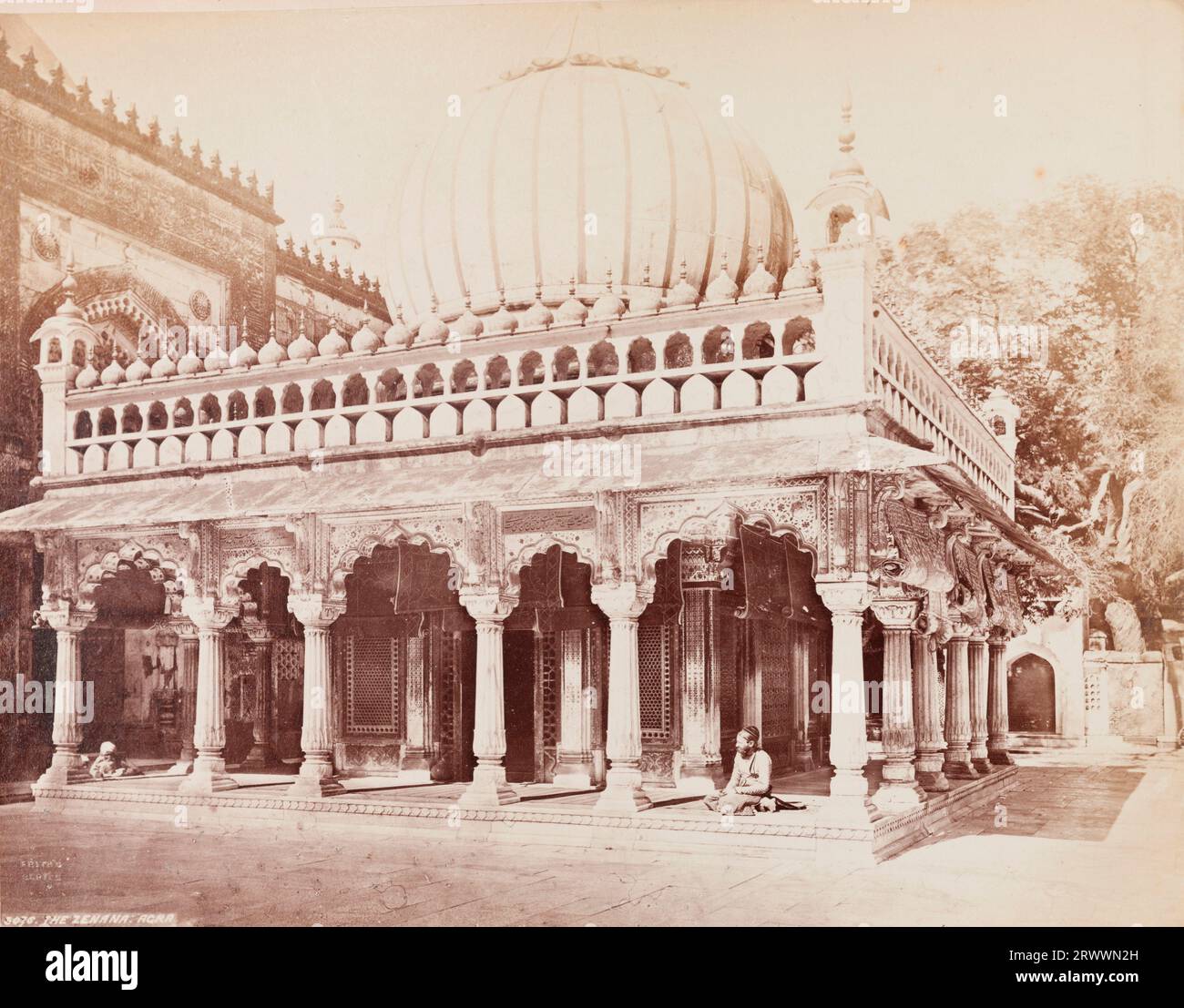 External view of the decorative zenana (women's palace) located in the ...