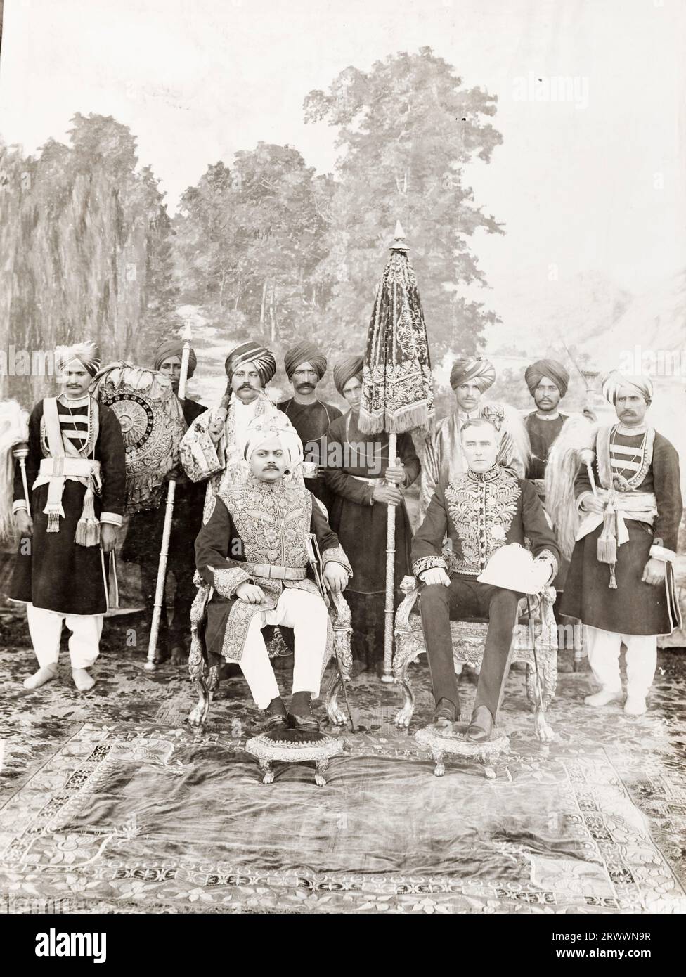 Sir Edward Maclagan, Lieutenant Governor of the Punjab, and the Raja of ...