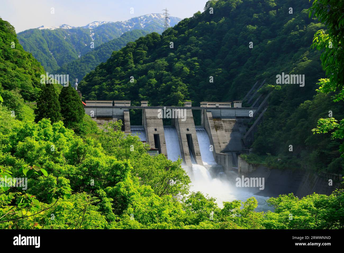 Kurobe Gorge, Unazuki Dam Toyama Prefecture, Japan Stock Photo - Alamy