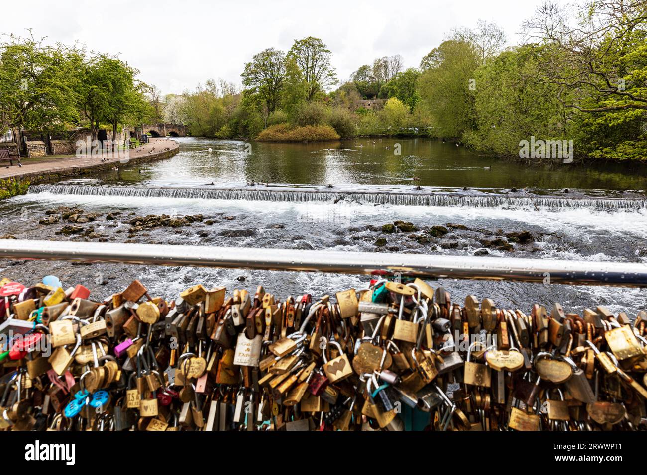 River Wye, Bakwell, Derbyshire, Peak District, England, UK, river ...