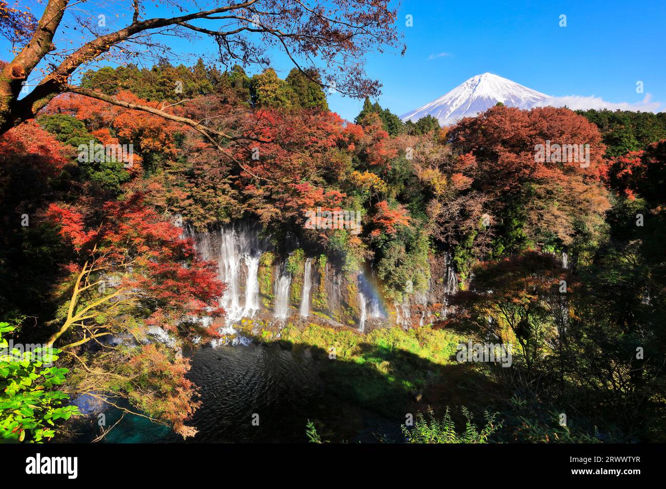 Waterfall and mt fuji hi-res stock photography and images - Alamy