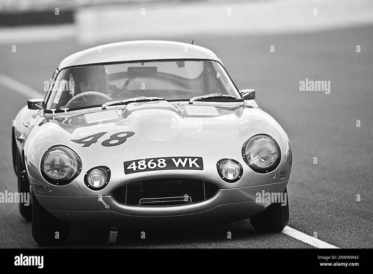 Jaguar e type lightweight Black and White Stock Photos & Images - Alamy