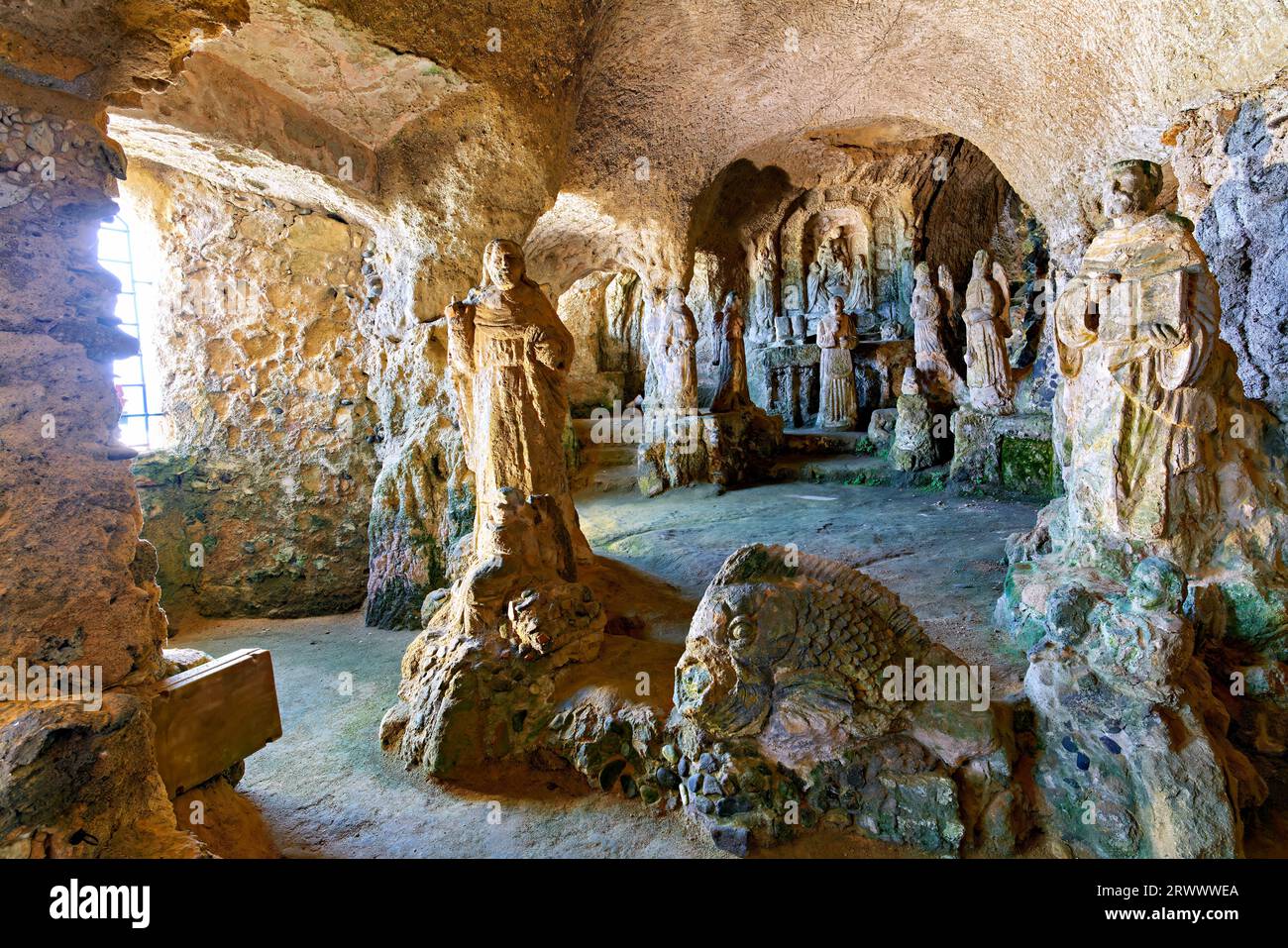 Pizzo Calabro. Calabria Italy. The cave church of Piedigrotta Stock ...