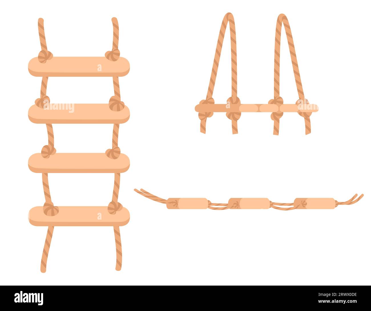 Small wooden ladder for rodent mammal animals vector illustration ...