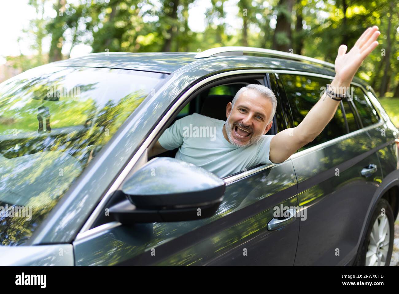 Inside nice car driving hi-res stock photography and images - Alamy