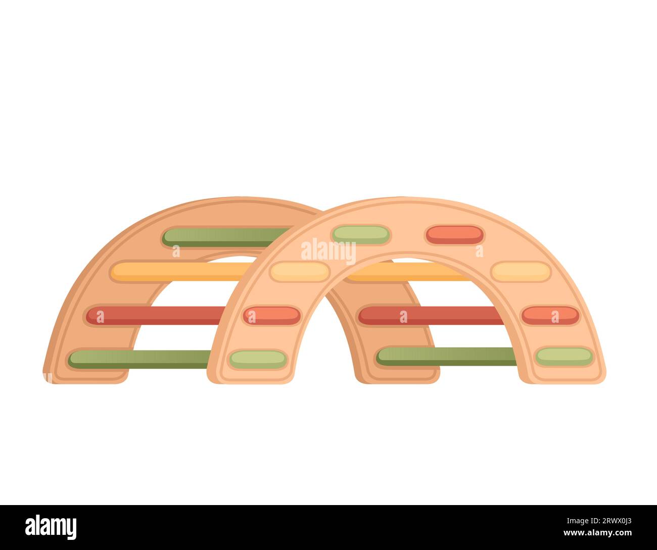 Small wooden ladder for rodent mammal animals vector illustration ...