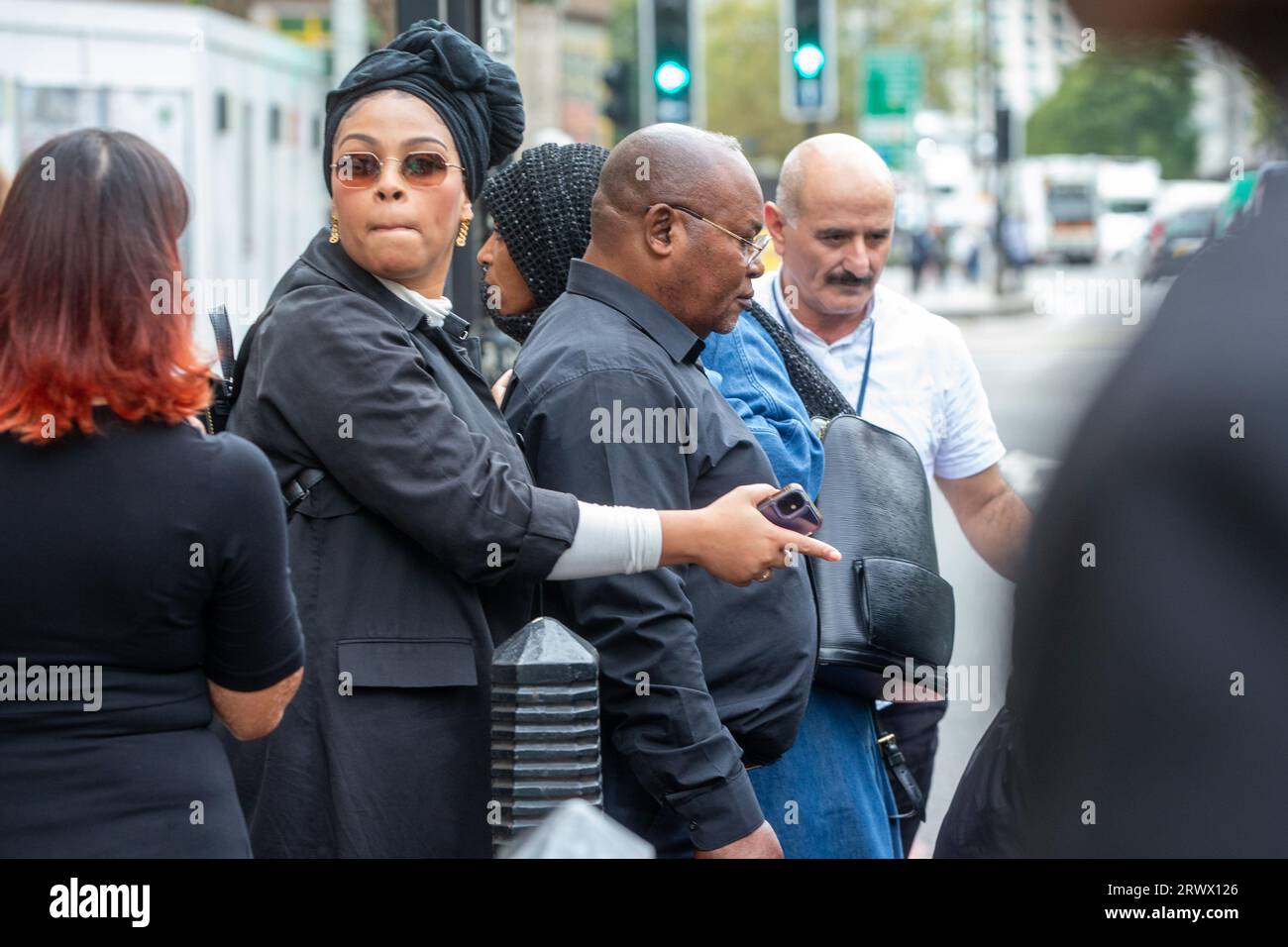 London, England, UK. 21st Sep, 2023. Chris Kaba's father PROSPER KABA ...