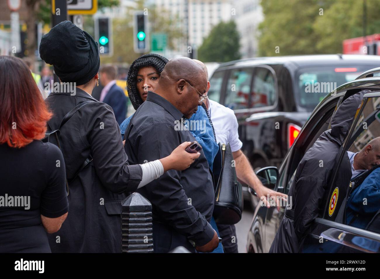London, England, UK. 21st Sep, 2023. Chris Kaba's father PROSPER KABA ...
