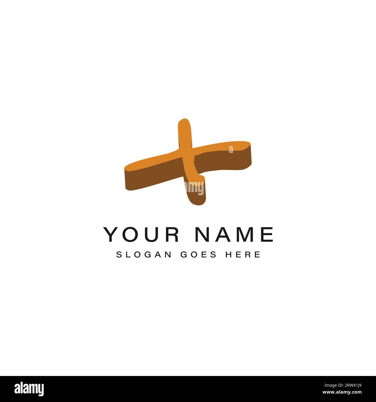 Letter X logo in 3d design. Creative vector illustration with ...