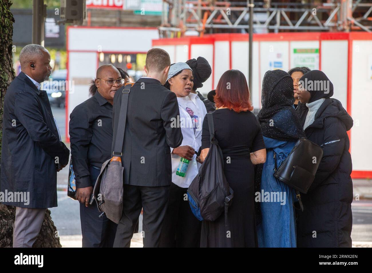 London, England, UK. 21st Sep, 2023. Chris Kaba's parents PROSPER and ...