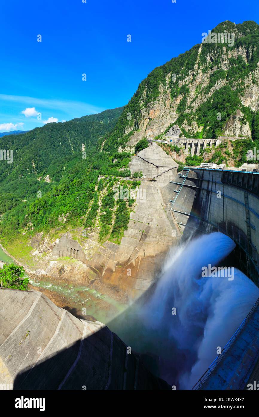 Tateyama Kurobe Dam in summer Stock Photo - Alamy