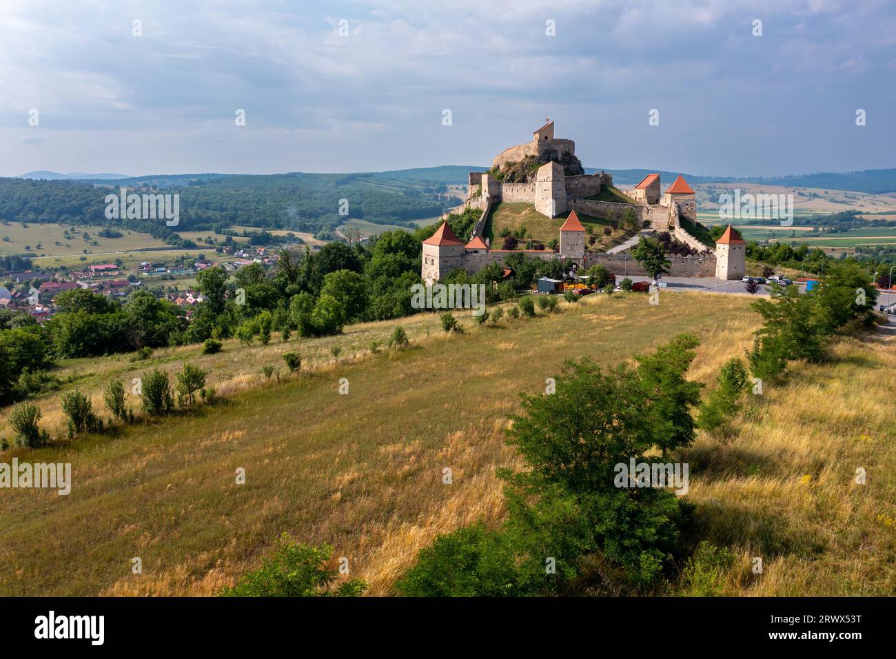 The Castle of Rupea in Romania Stock Photo - Alamy