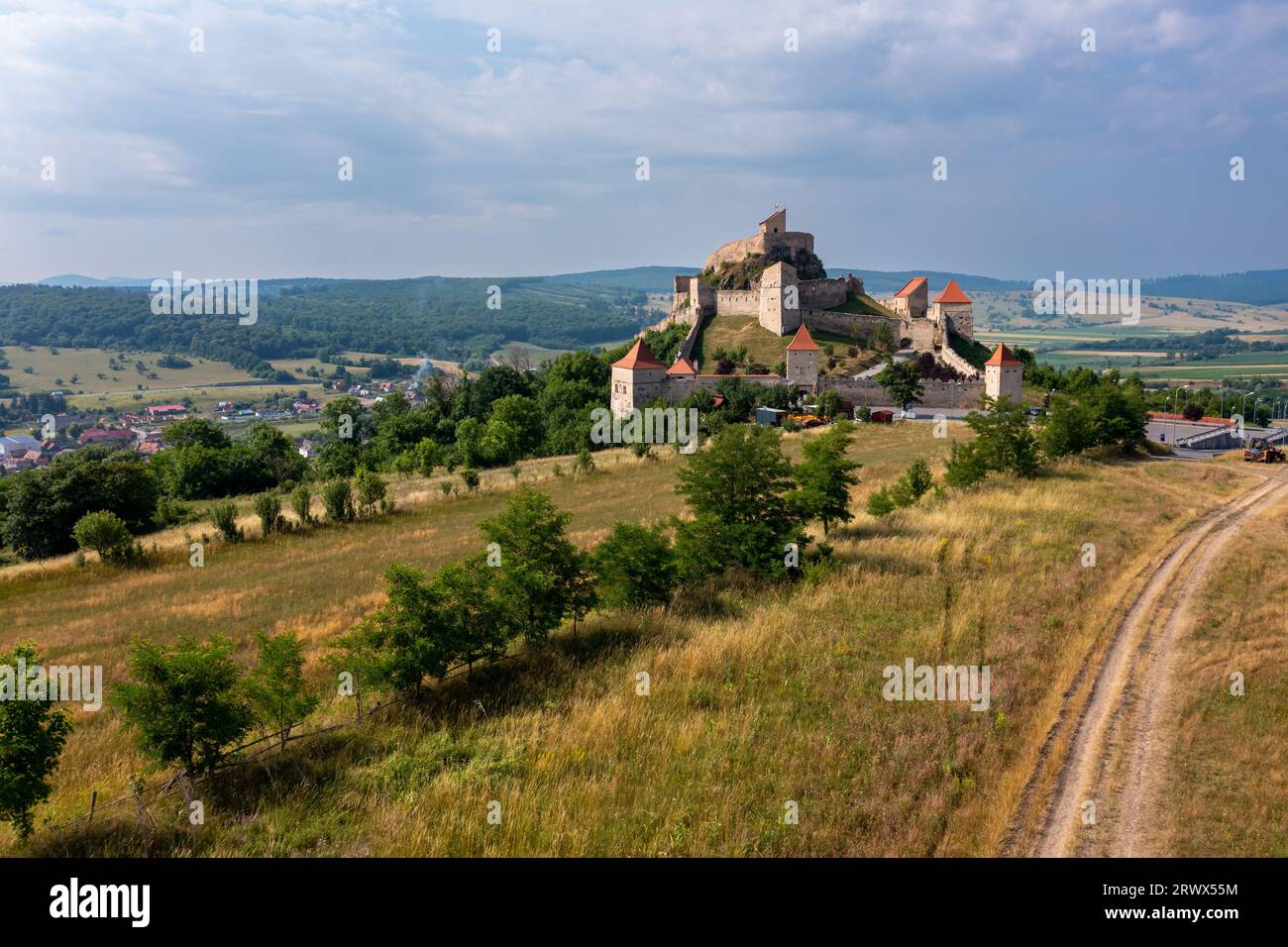 The Castle of Rupea in Romania Stock Photo - Alamy