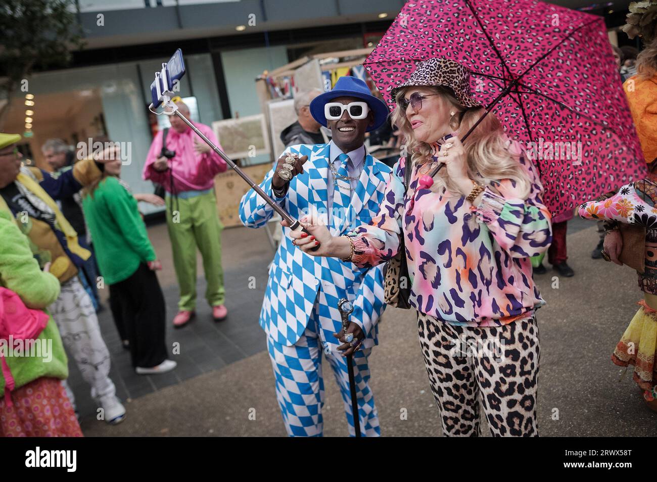London, UK. 21st September 2023. London Colour Walk at Old Spitalfields ...