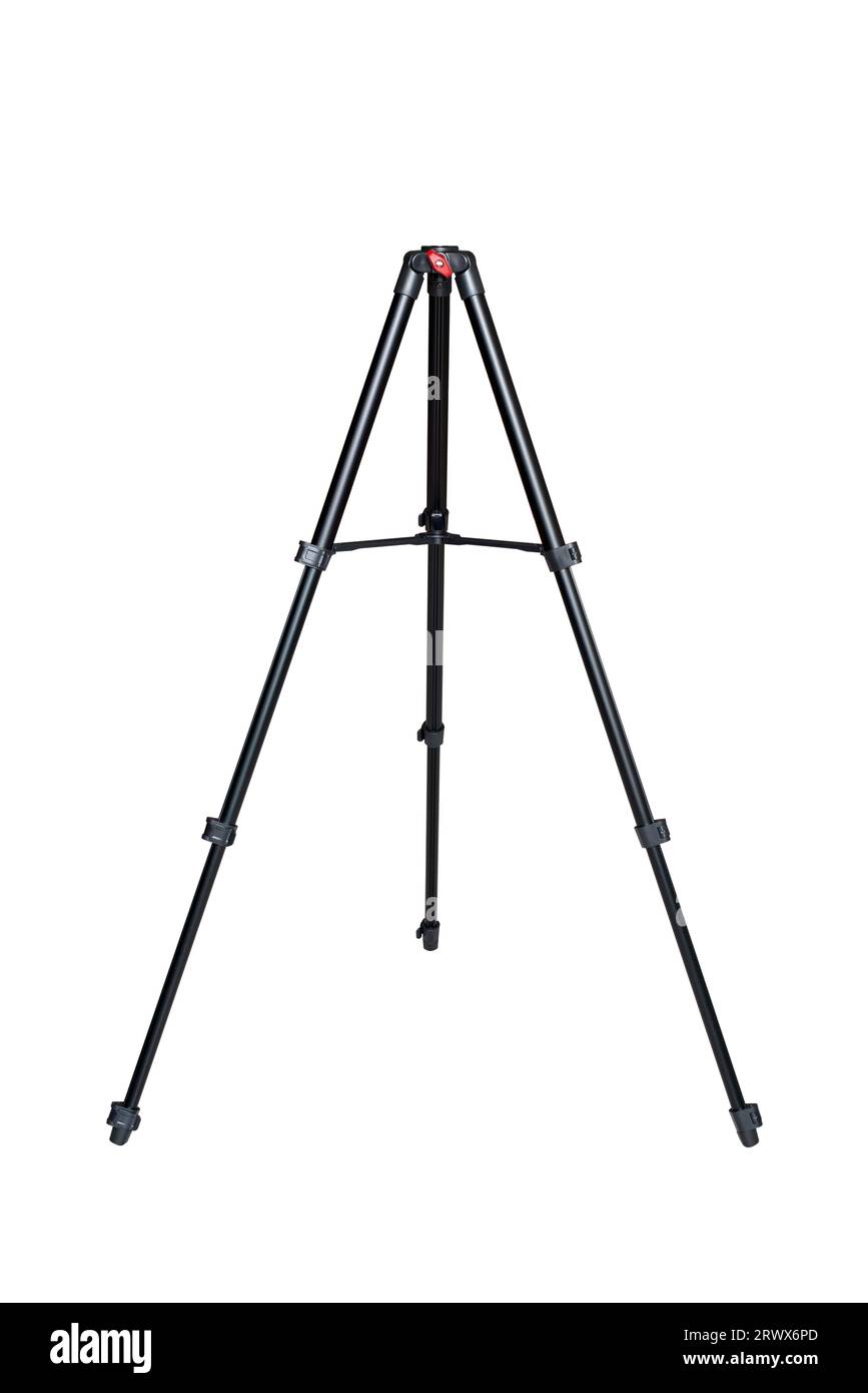 Tripod Camera Isolated On White Background Stock Photo Alamy