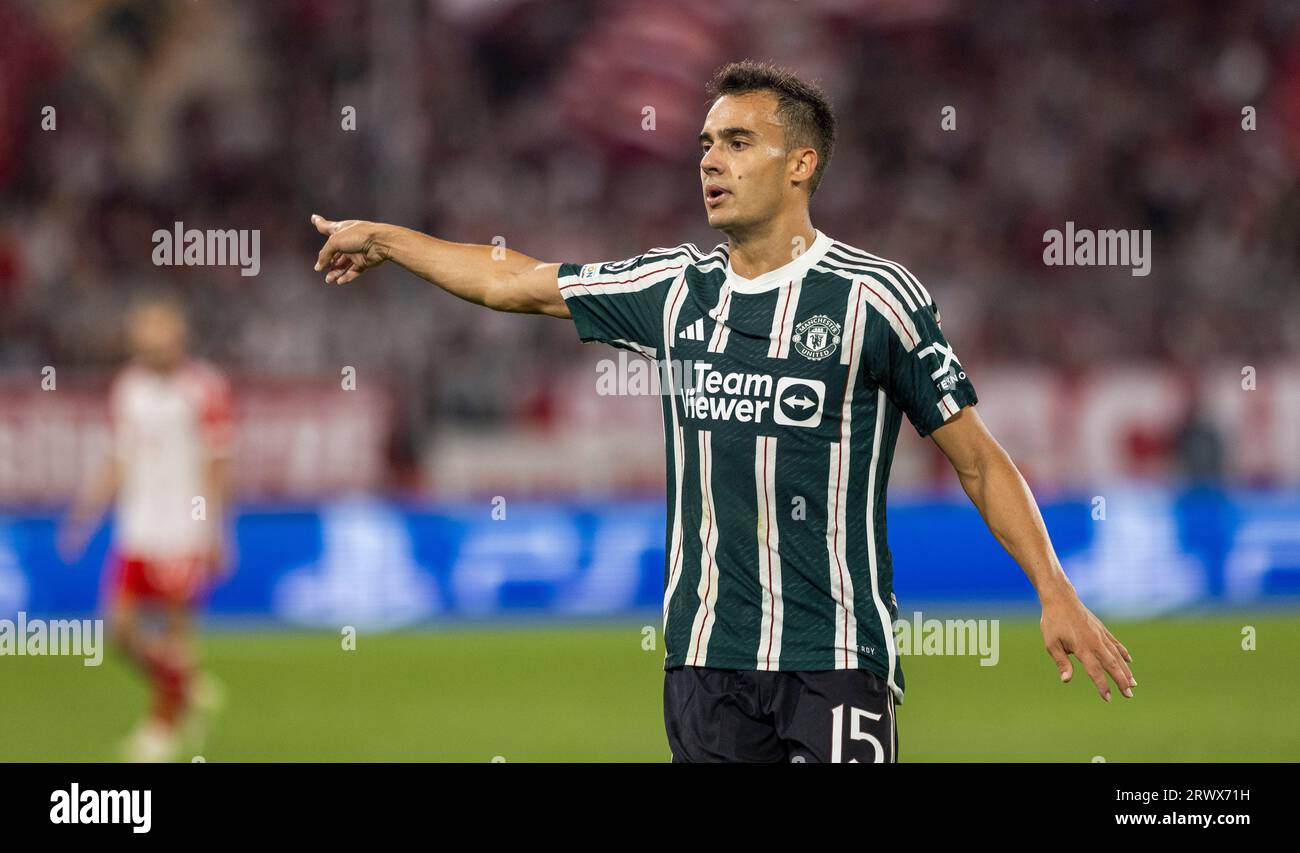 Munich, Germany. 20th Sep 2023. Sergio Reguilon (ManU) FC Bayern ...