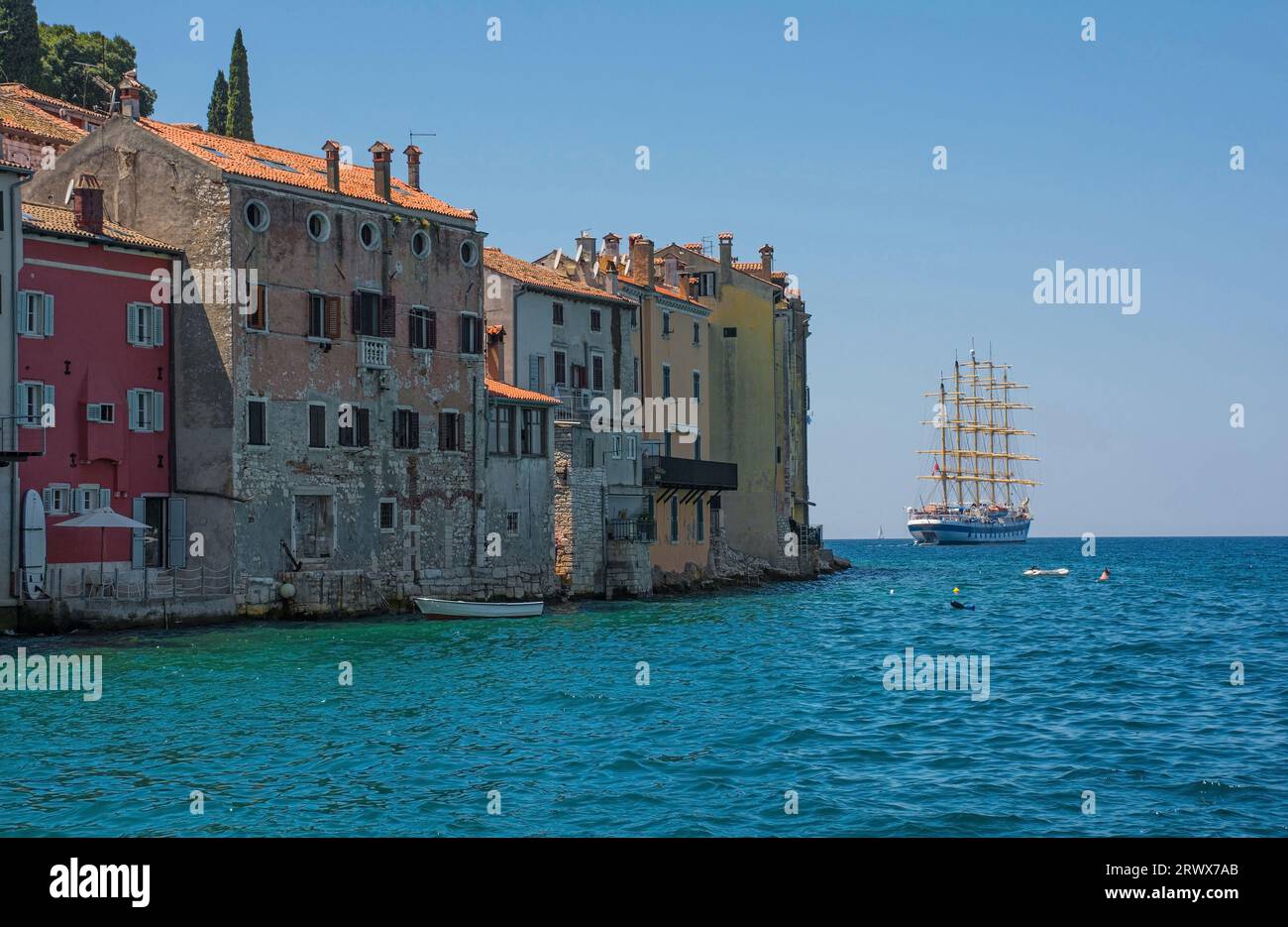 Historic houses on the north east waterfront of the medieval coastal ...