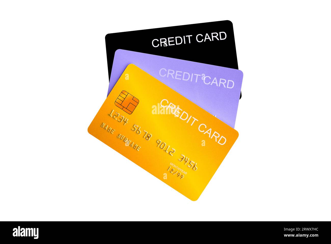 Credit card isolated on white background Stock Photo - Alamy