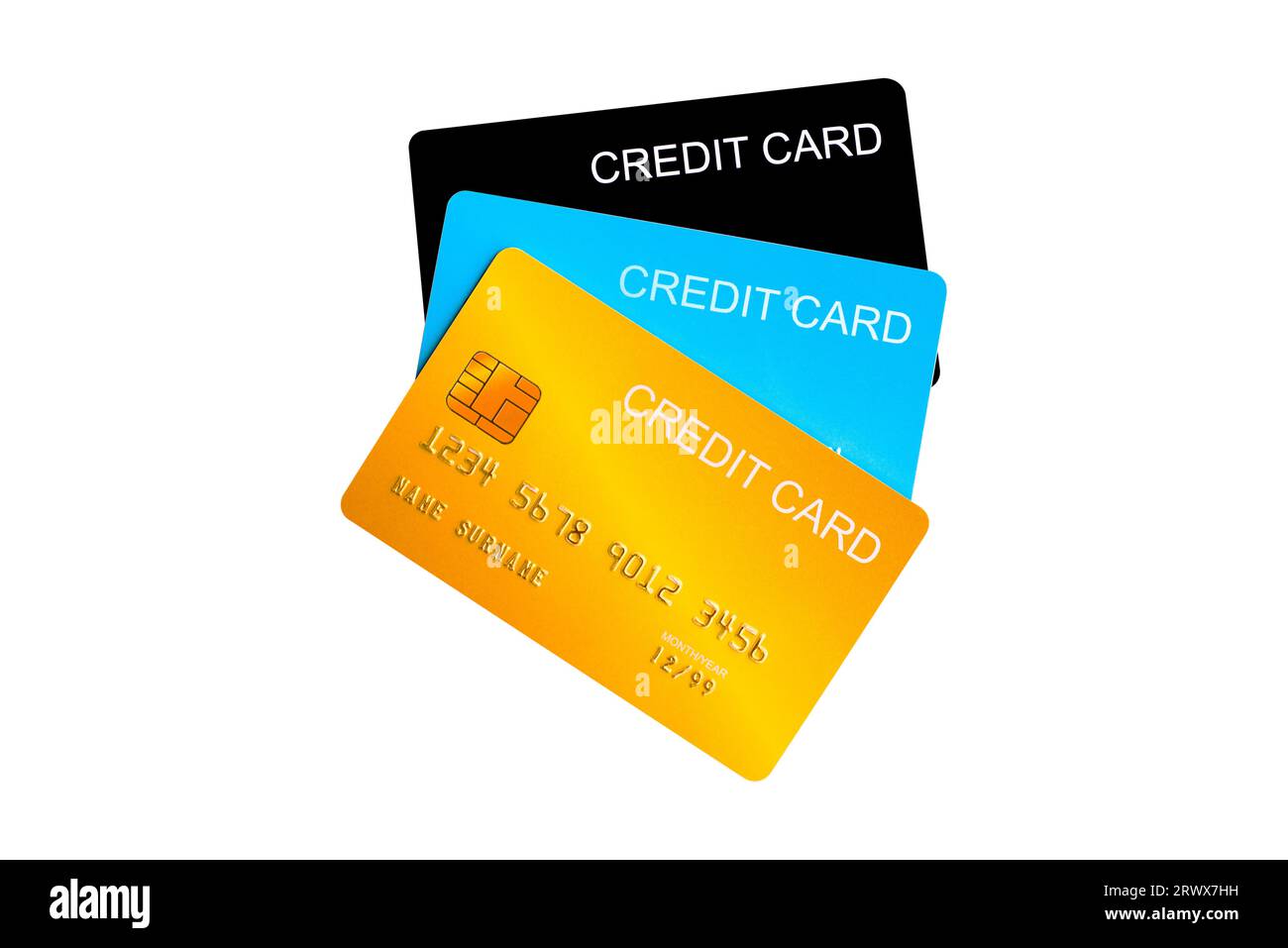 Credit card isolated on white background Stock Photo - Alamy