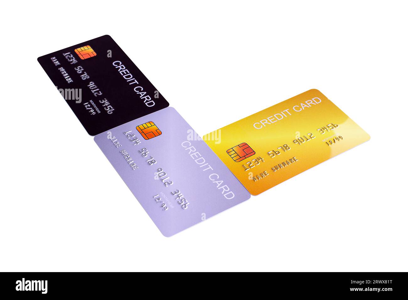 Credit card isolated on white background Stock Photo - Alamy