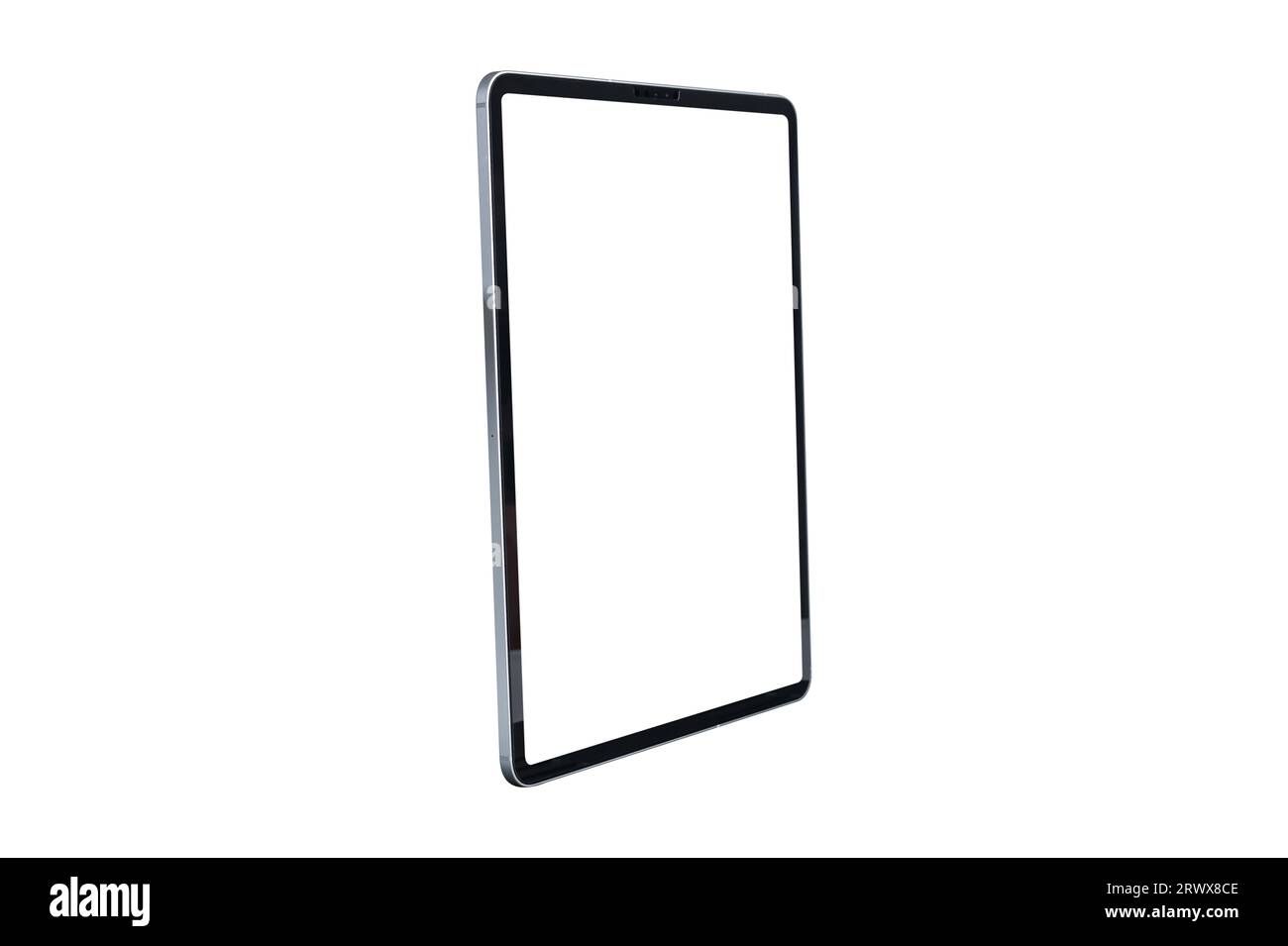Tablet with blank screen isolated on white background Stock Photo - Alamy
