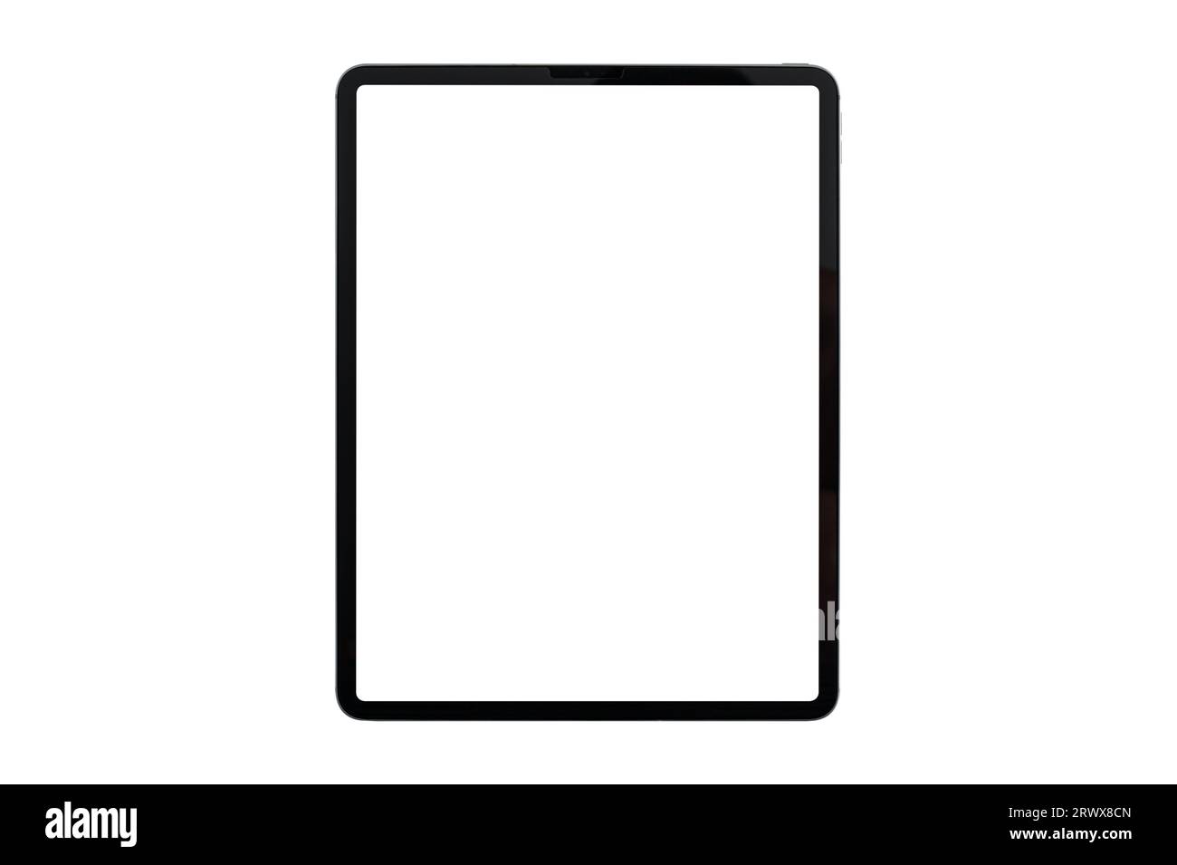 Tablet with blank screen isolated on white background Stock Photo - Alamy
