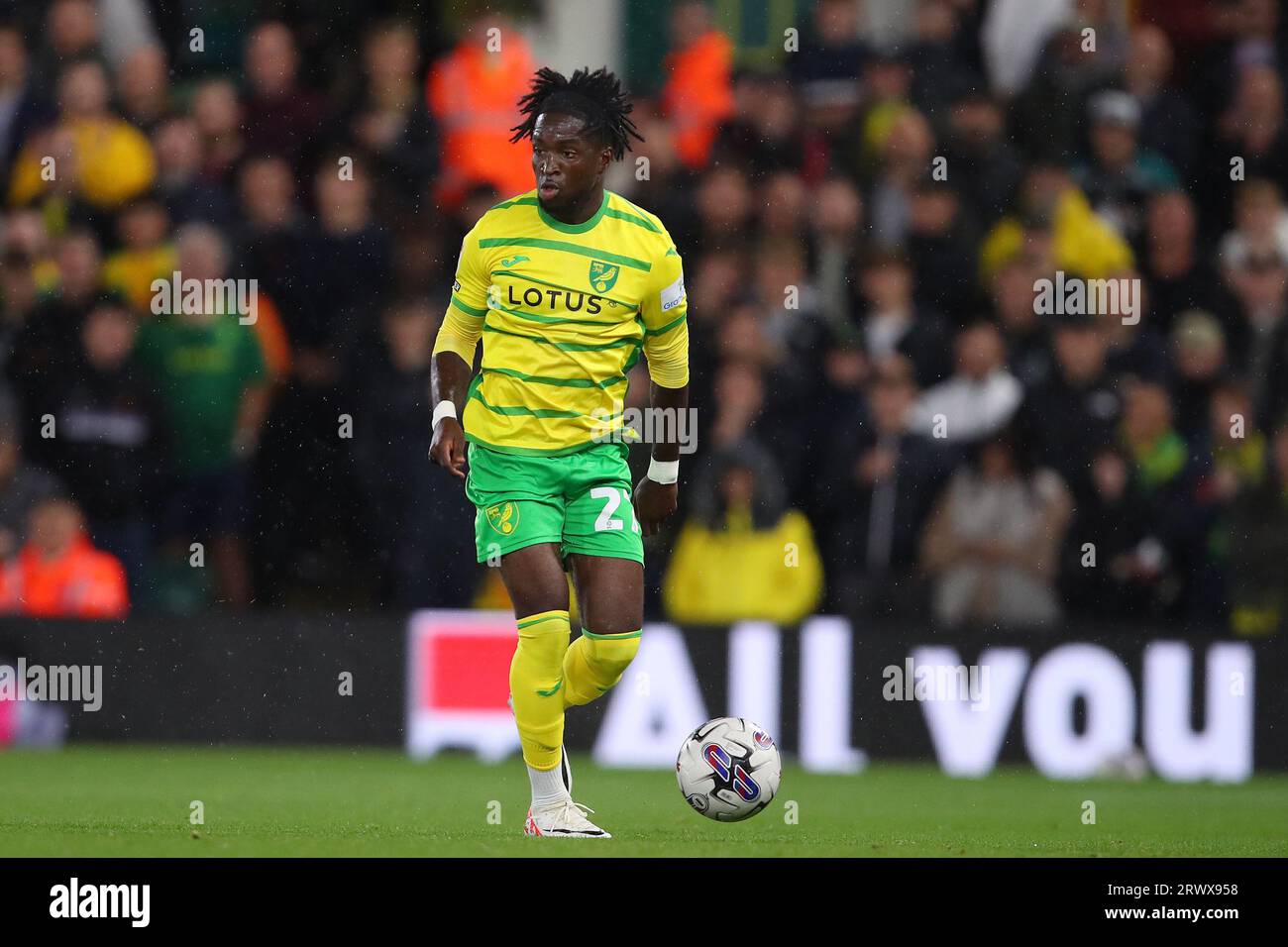 Jonathan Rowe of Norwich City - Norwich City v Leicester City, Sky Bet ...