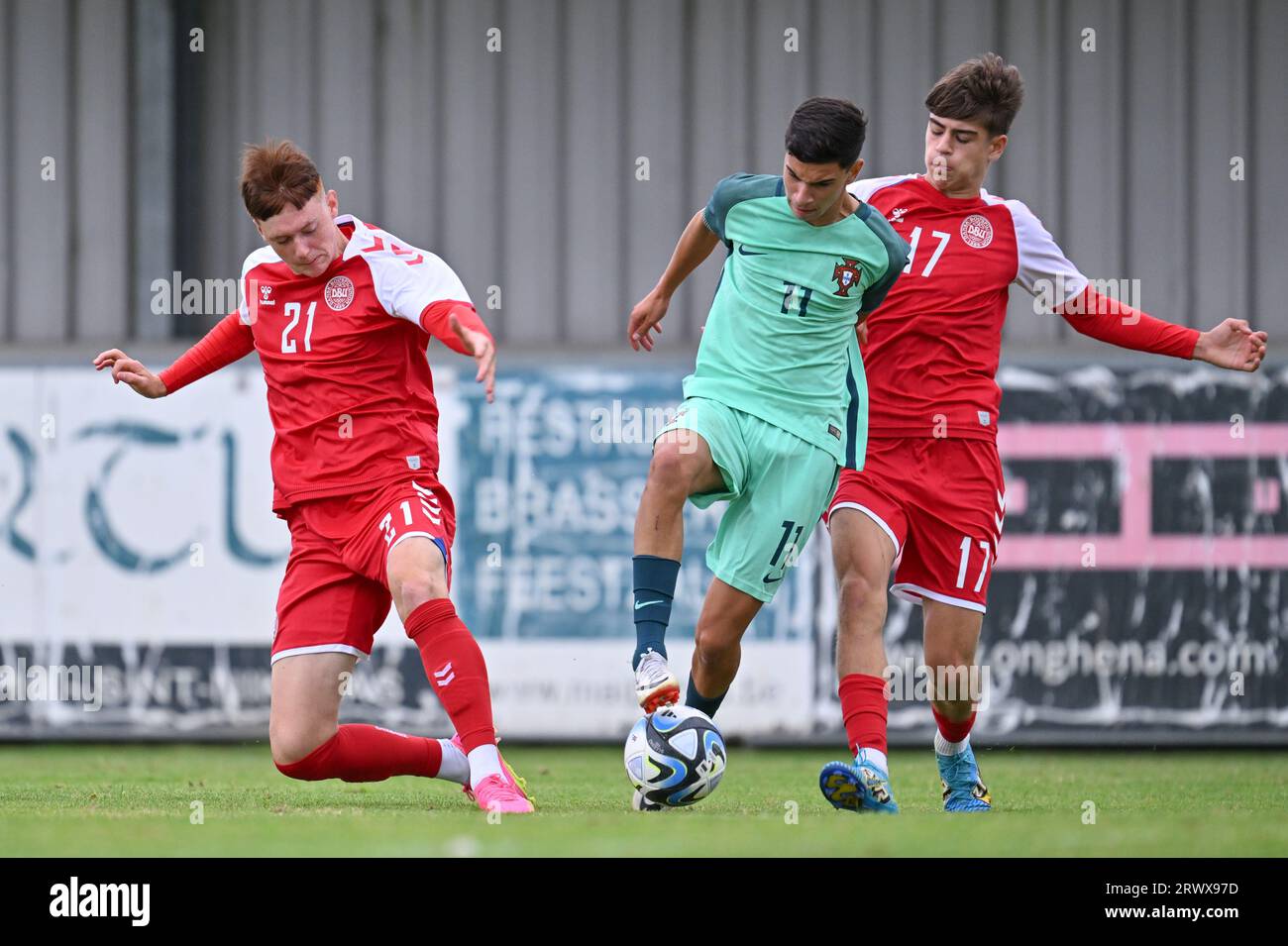 Tristan Panduro (21) of Denmark and Julius Lucena (17) of Denmark ...
