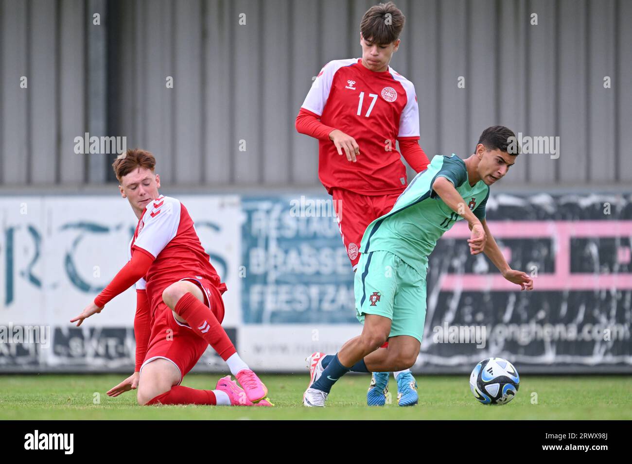 Tristan Panduro (21) of Denmark and Julius Lucena (17) of Denmark ...