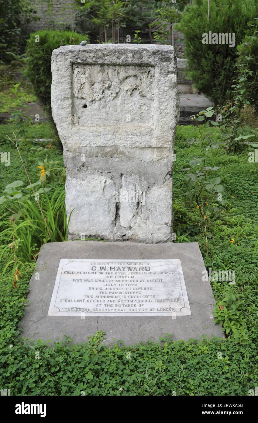 Resting place of famous explorer G W Hayward at the British Graveyard ...