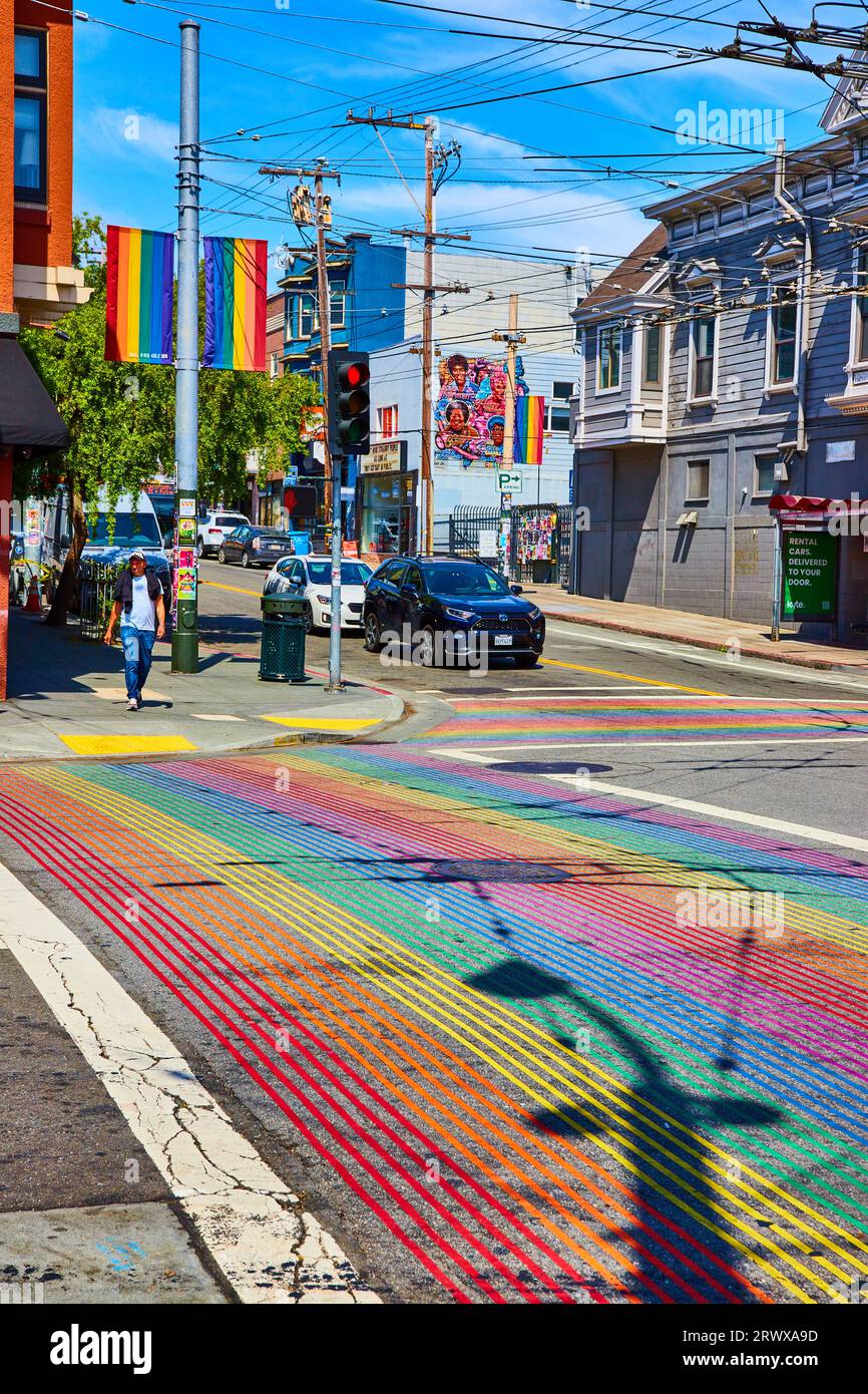 Pride crosswalks hi-res stock photography and images - Alamy