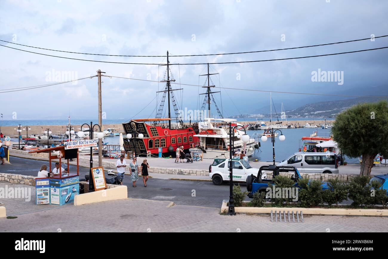 Hersonissos port hi-res stock photography and images - Alamy