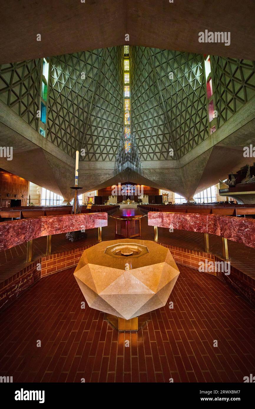 Interior front entrance to Cathedral of Saint Mary of the Assumption ...