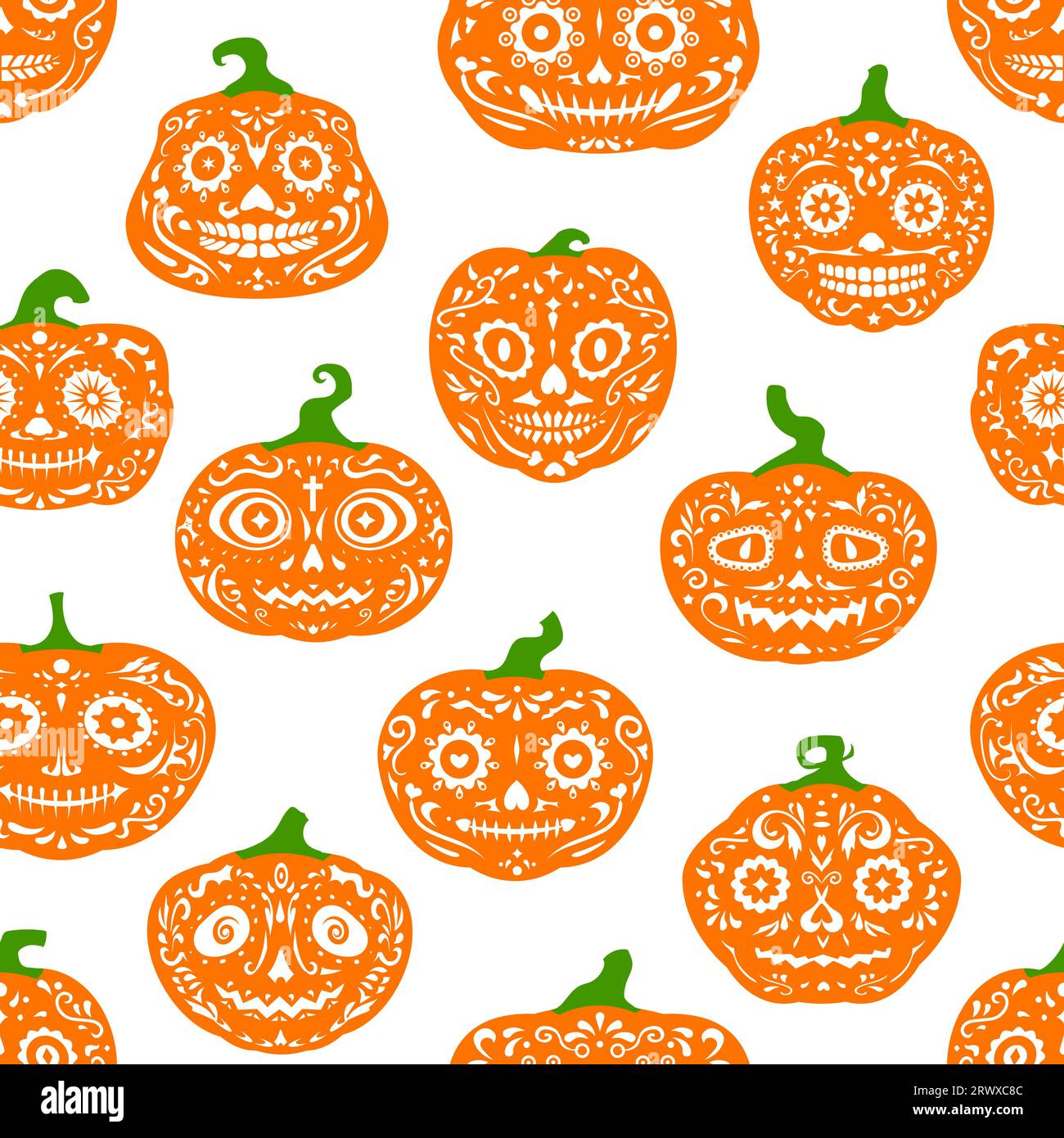 Halloween party mexican pumpkins Stock Vector Images - Alamy