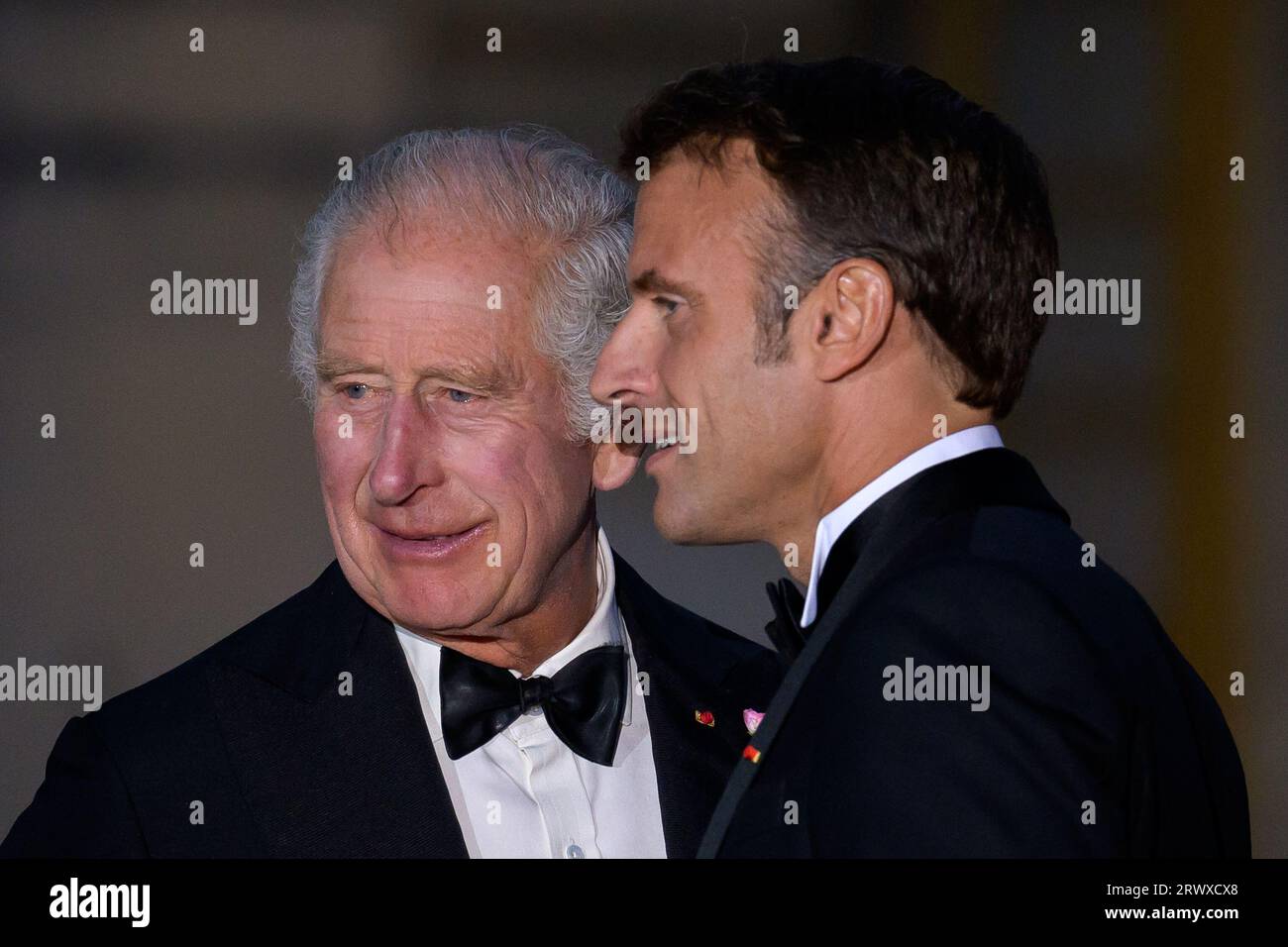 Versailles, France. 20th Sep, 2023. French President Emmanuel Macron (R ...