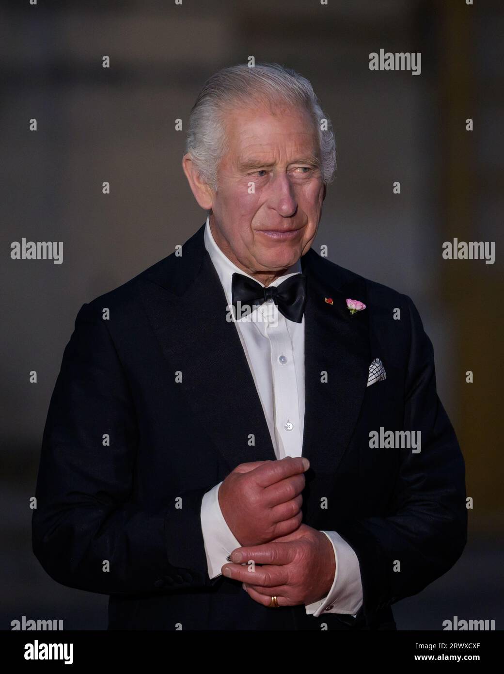 Versailles, France. 20th Sep, 2023. Britain's King Charles III arrives ...