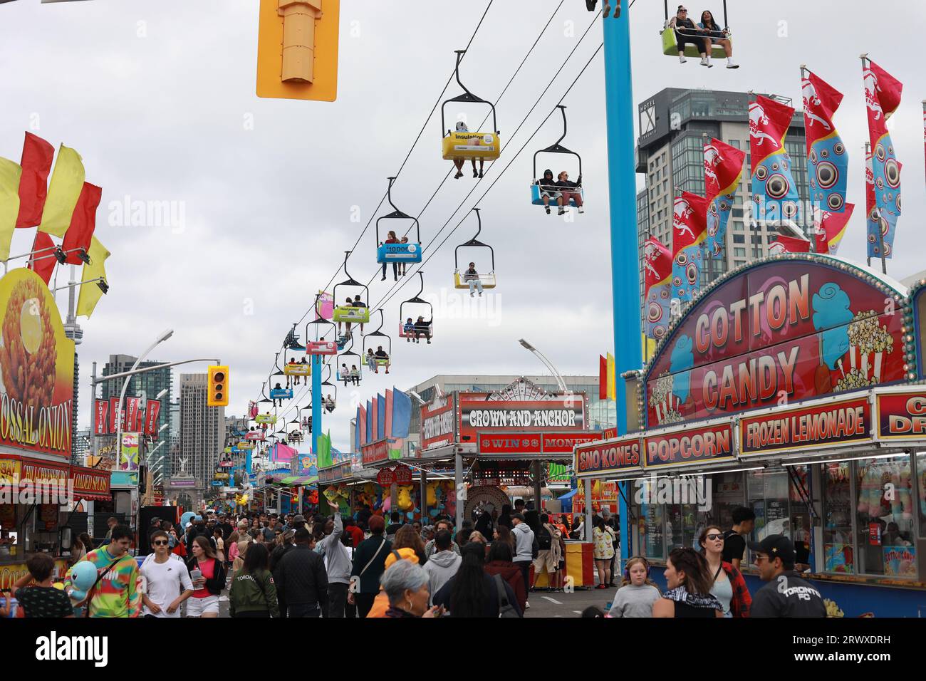 People attend the ‘Fan Expo Canada’ at Metro Toronto Convention Centre ...