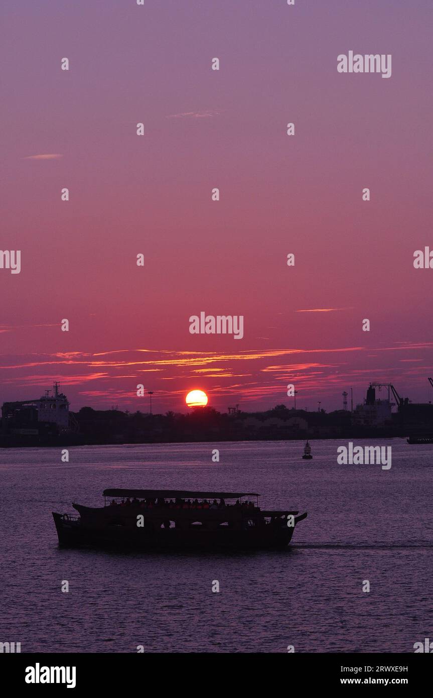 Colorful sunset at kochi hi-res stock photography and images - Alamy