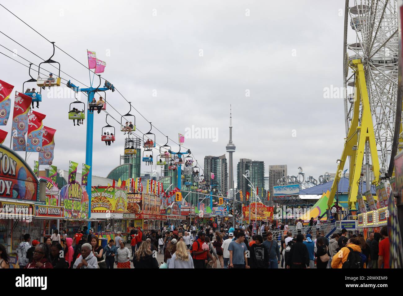 People attend the ‘Fan Expo Canada’ at Metro Toronto Convention Centre ...