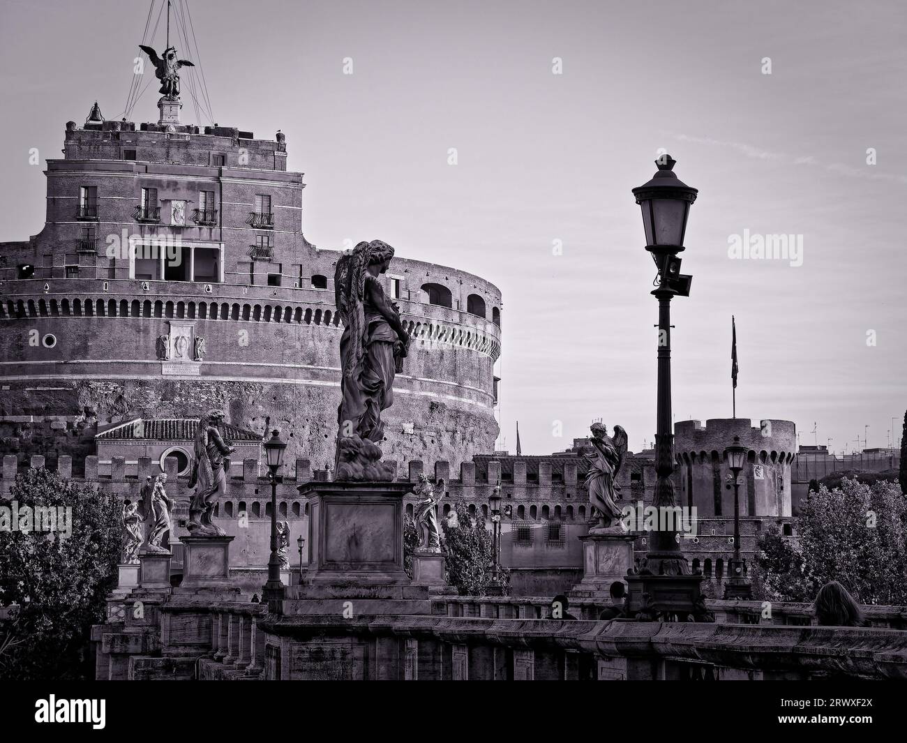 The Bridge of Angels Rome Italy Stock Photo - Alamy