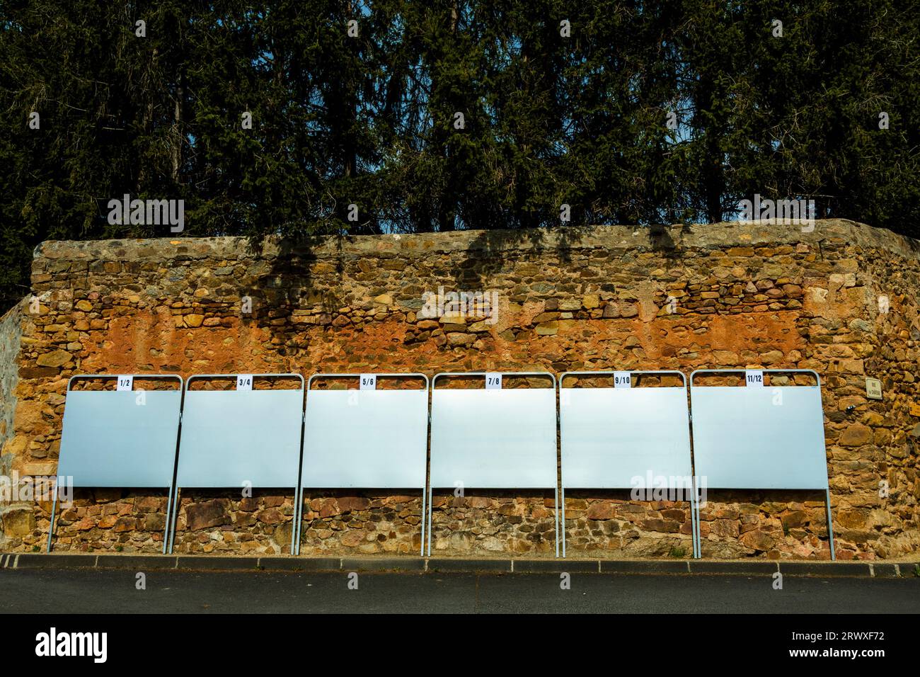 Empty election campaign signs. France Stock Photo - Alamy